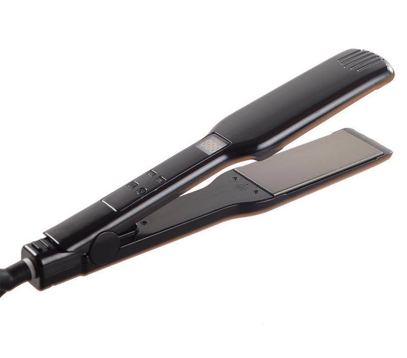 Infrared Flat Iron Electric Hair Straightener 45W Power With LCD Display